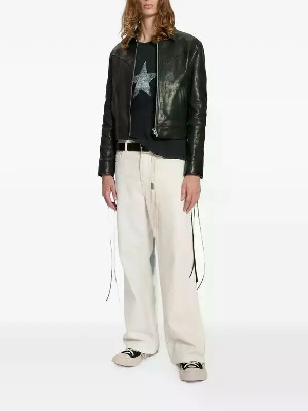 ANN DEMEULEMEESTER Wide-leg Drawstring Jeans