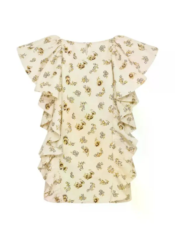 ALEMAIS Carrie Ruffled Floral-print Dress