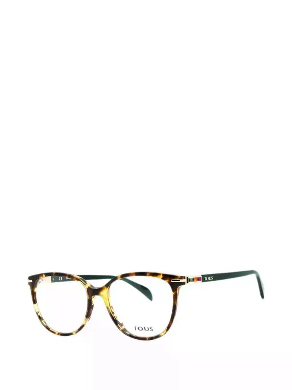 TOUS Tortoiseshell-effect Oval-frame Glasses - Brown