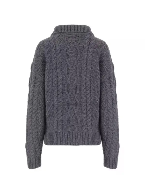 THE GARMENT Cable-knit Quarter-zip Sweater