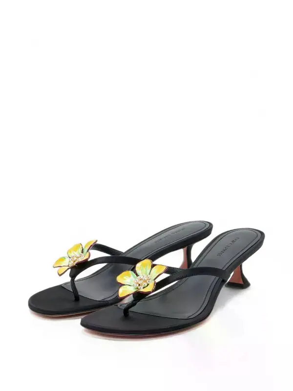 Amina Muaddi Vittoria Flower-embellished Sandals