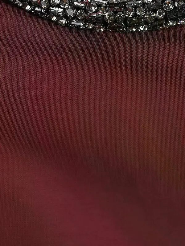 Roland Mouret Crystal-embellished Gathered Maxi Dress