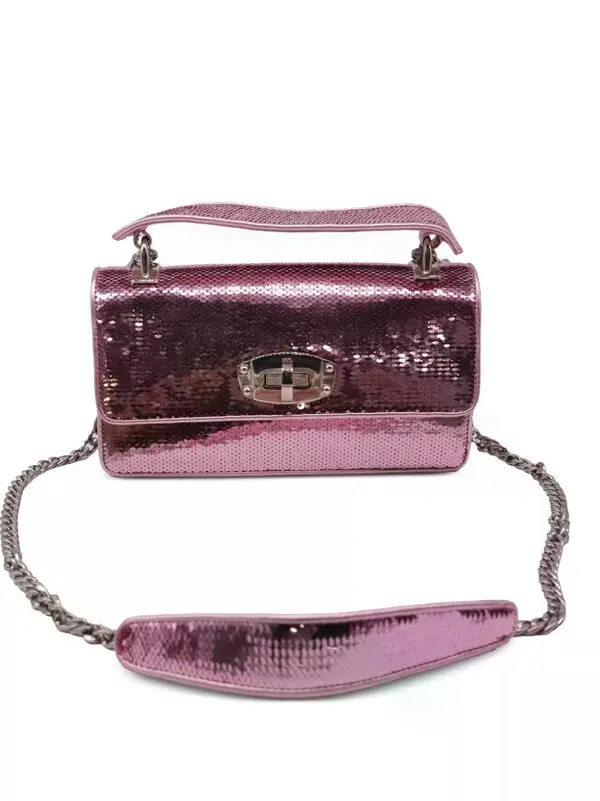 Miu Miu Cleo Sequinned Shoulder Bag - Pink