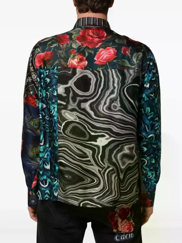 Dolce & Gabbana Patchwork Long-sleeve Shirt