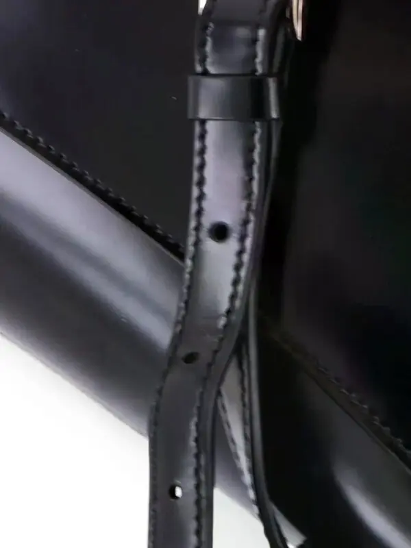 Prada Femme Flap Spazzolato Leather Shoulder Bag