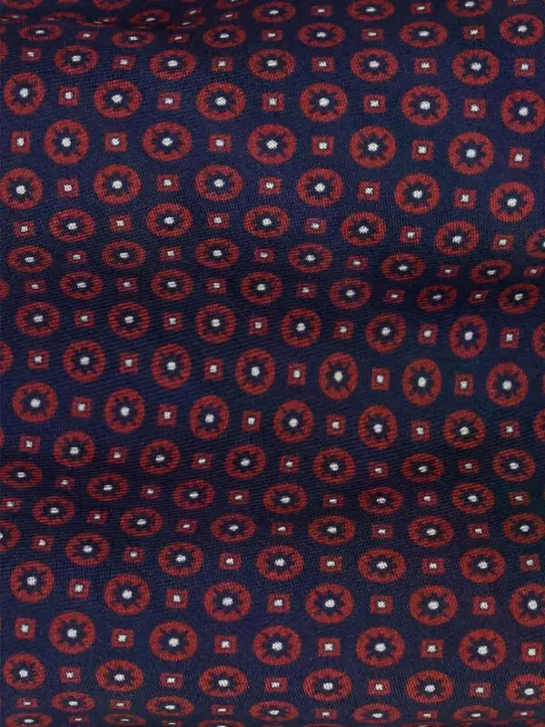 Boggi Milano Tie Medallion-pattern Silk