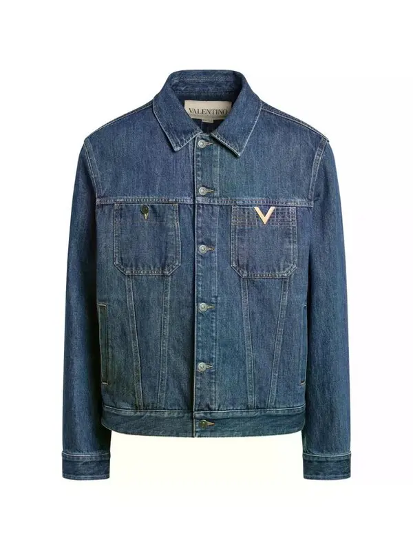 Valentino Garavani Denim Jacket With Vgold