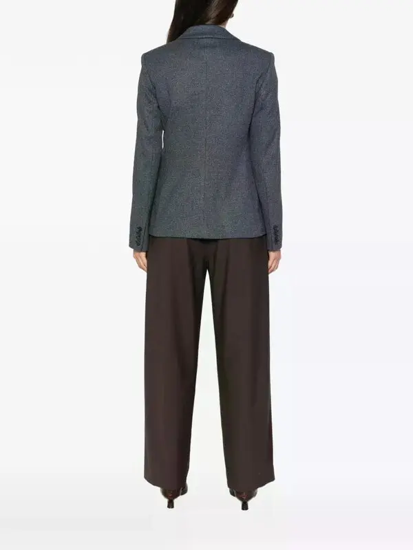 Max Mara Houndstooth-pattern Single-breasted Blazer