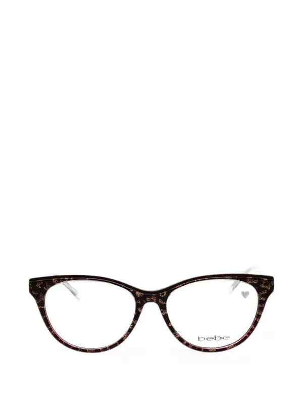 Bebe Leopard-print Cat-eye Glasses
