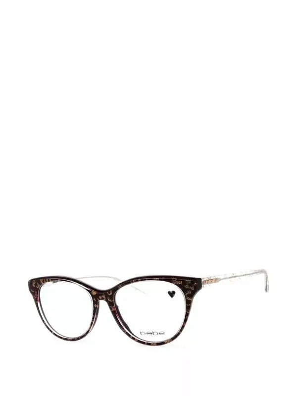 Bebe Leopard-print Cat-eye Glasses