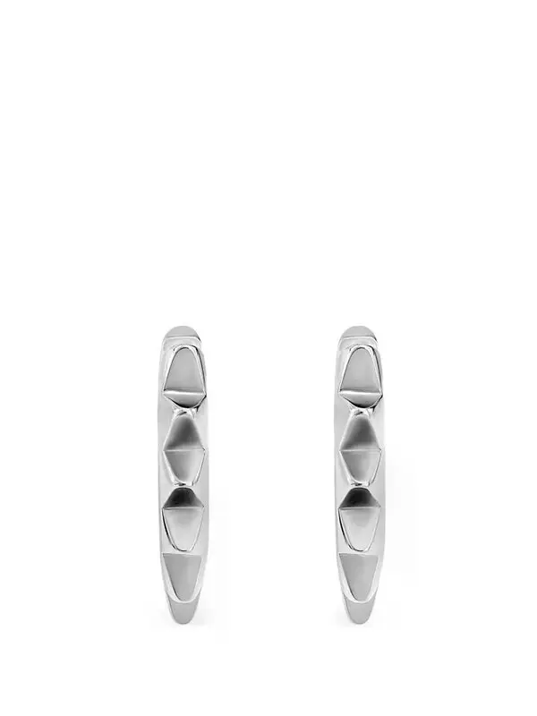 DOWER & HALL Star Huggie Hoops Earrings - Silver