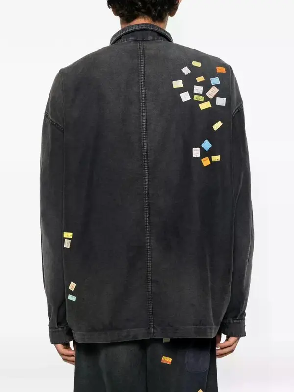 Mihara Yasuhiro Sticker-print Patch-detail Overshirt