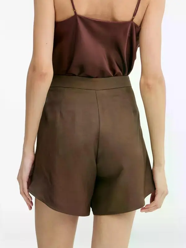 HAVEONE High-waisted Curved-hem Shorts