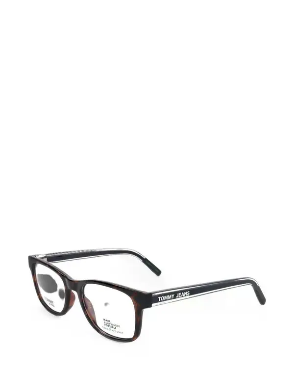 Tommy Hilfiger Tortoiseshell-effect Rectangle-frame Glasses