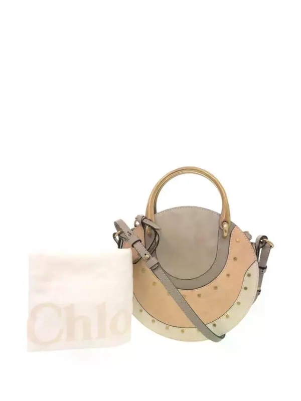 Chloé 2010-2026 Small Tricolor Calfskin And Suede Pixie Satchel