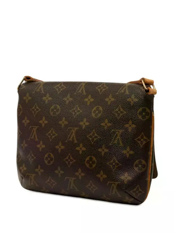 LOUIS VUITTON 2003 Monogram Musette Tango Long Strap Crossbody Bag - Brown