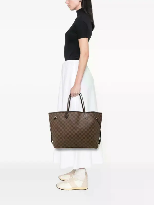 LOUIS VUITTON 2010 Damier Ebene Neverfull Gm Tote Bag