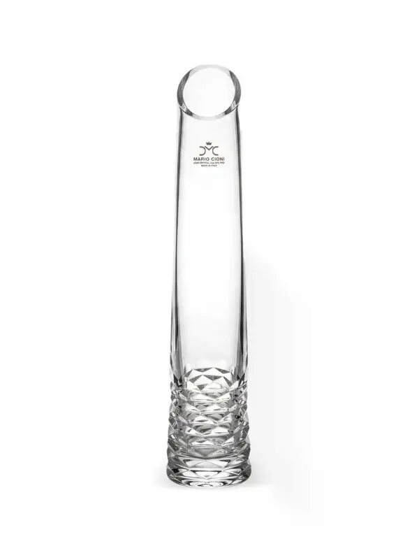 MARIO CIONI & C Diamond-cut Conical Vase