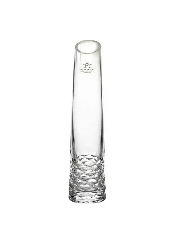 MARIO CIONI & C Diamond-cut Conical Vase
