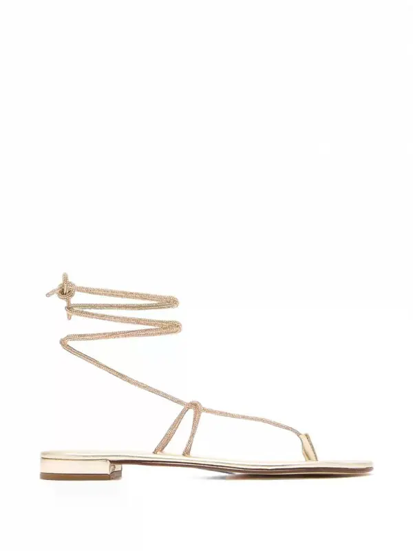 CORNETTI Lola Crystal-embellished Tie-fastening Sandals