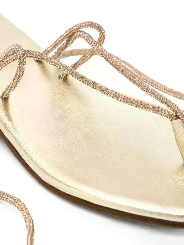 CORNETTI Lola Crystal-embellished Tie-fastening Sandals
