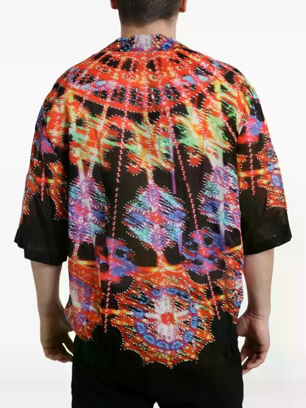Dolce & Gabbana Luminarie-print Silk T-shirt