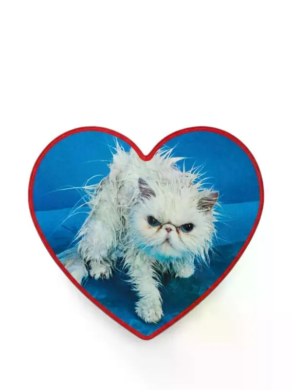 SELETTI Toiletpaper Angry Cat Bath Mat - Blue