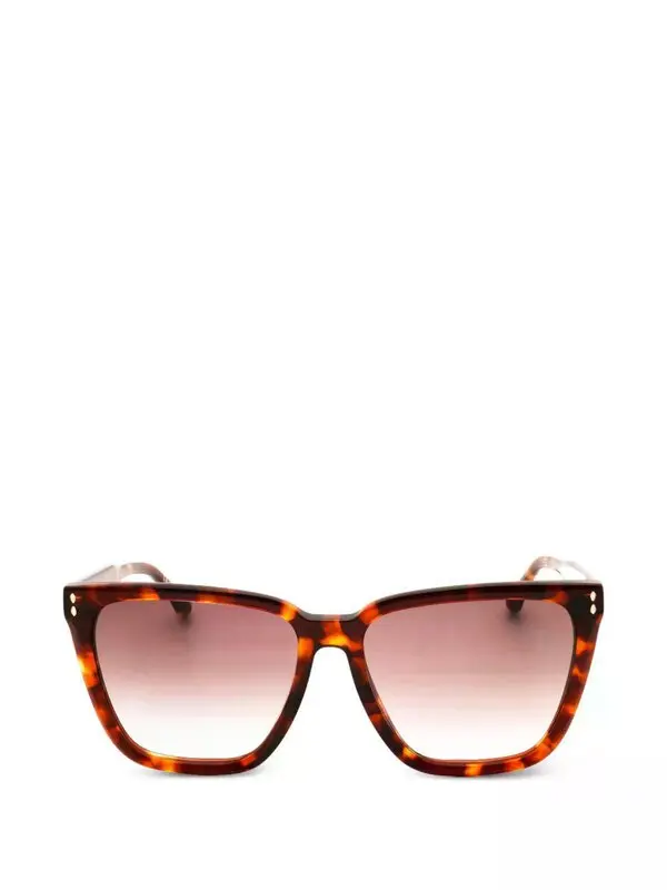 Isabel Marant Étoile Tortoiseshell-effect Rectangle-frame Sunglasses - Brown