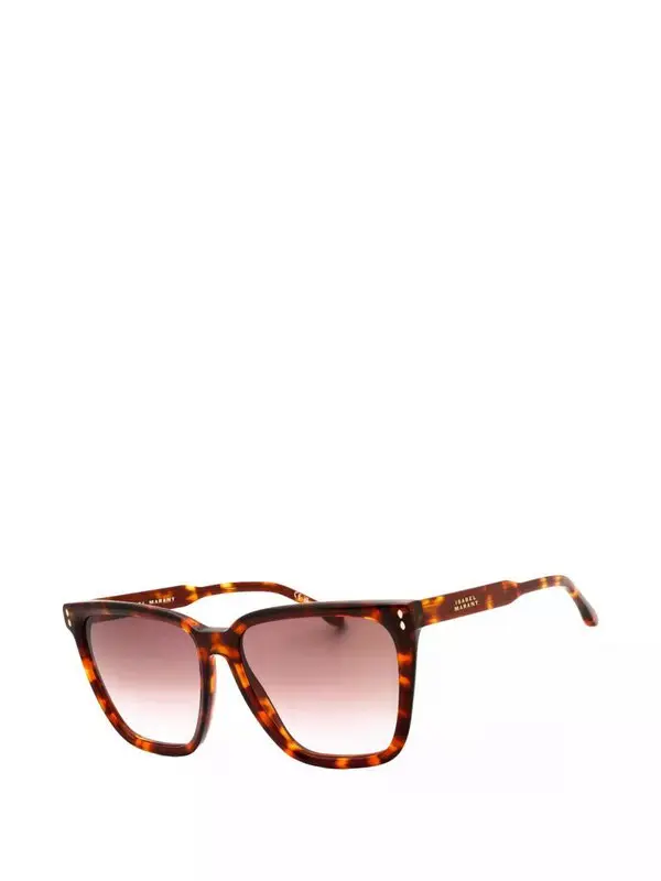 Isabel Marant Tortoiseshell-effect Rectangle-frame Sunglasses