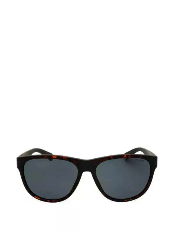POLAROID Tortoiseshell-effect Oval-frame Sunglasses
