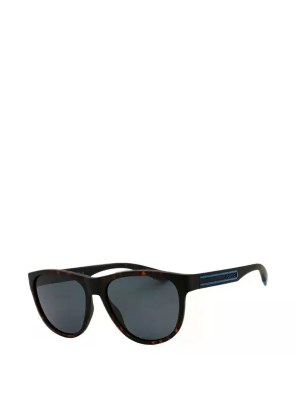 POLAROID Tortoiseshell-effect Oval-frame Sunglasses