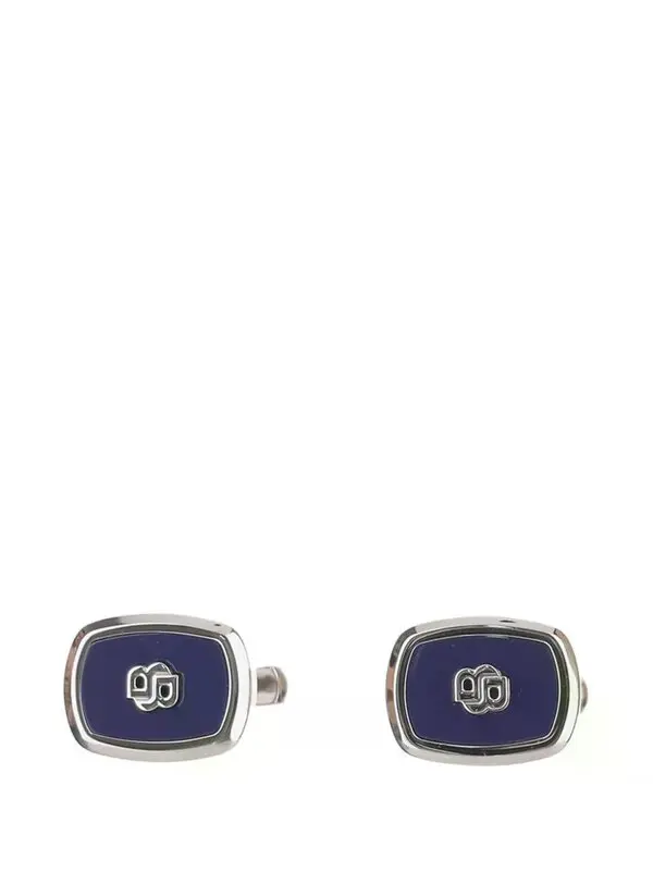 BOSS Enamel-insert Cufflinks With Double-b Monogram