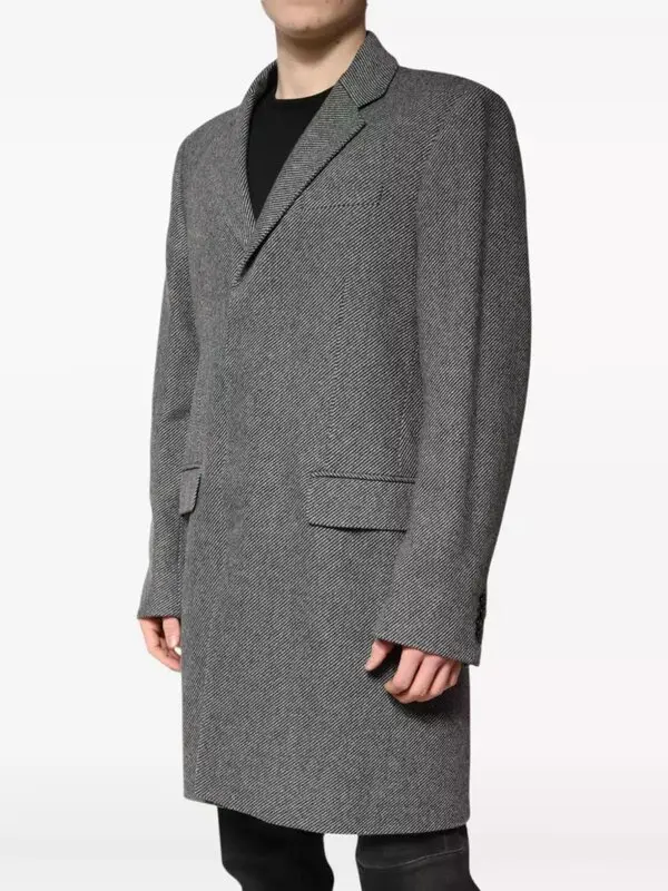 Dolce & Gabbana Single-breasted Wool Coat
