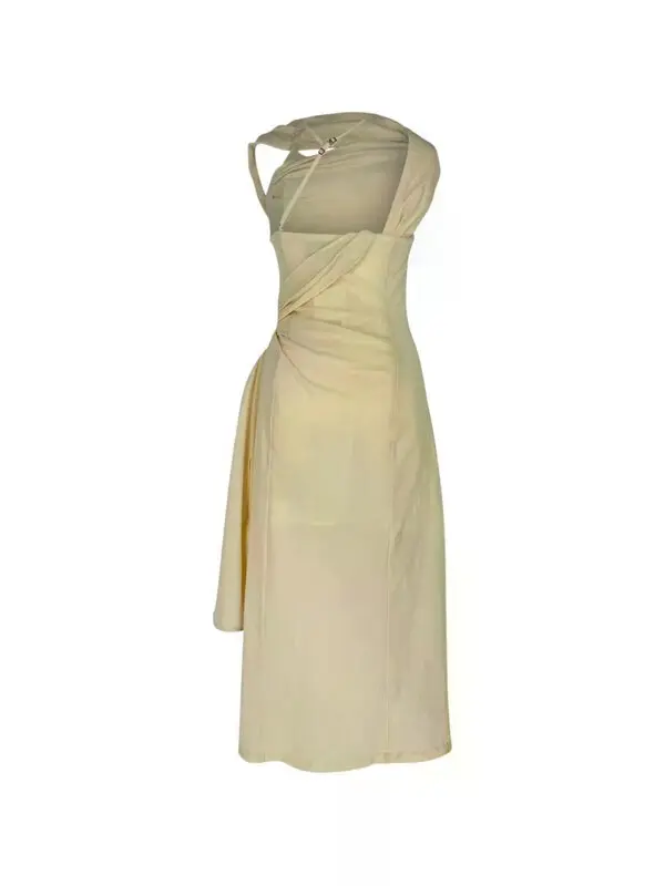 Jacquemus La Robe Abanada Midi Dress - Neutrals
