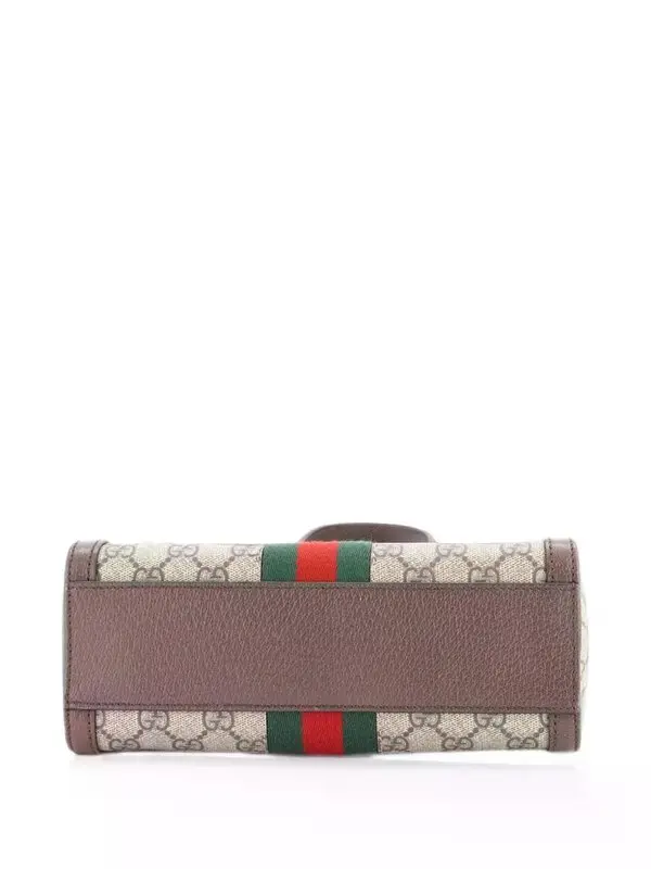 Gucci Ophidia Top Handle Gg Coated Canvas Small Tote Bag