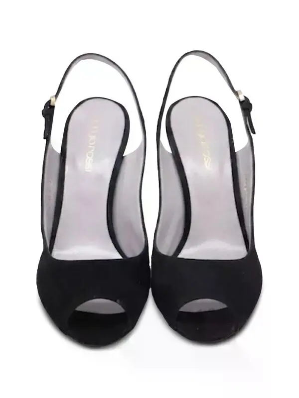 SERGIO ROSSI Slingback Peep-toe Sandals