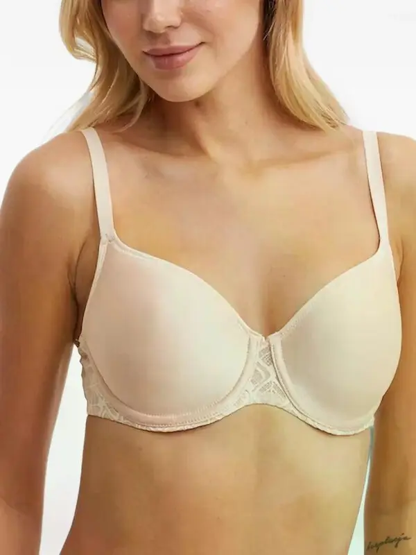 Chantelle Lace-panelled Underwired Bra