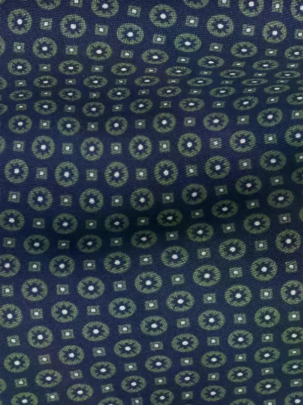 Boggi Milano Tie Medallion-pattern Silk