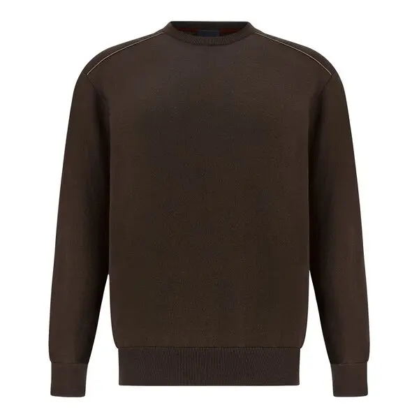 Paul & Shark Wool Crewneck Sweater With Typhoon® Platinum Details