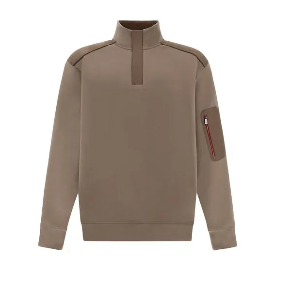 Paul & Shark X-soft Half-zip Cotton Sweatshirt With Typhoon® Platinum Details