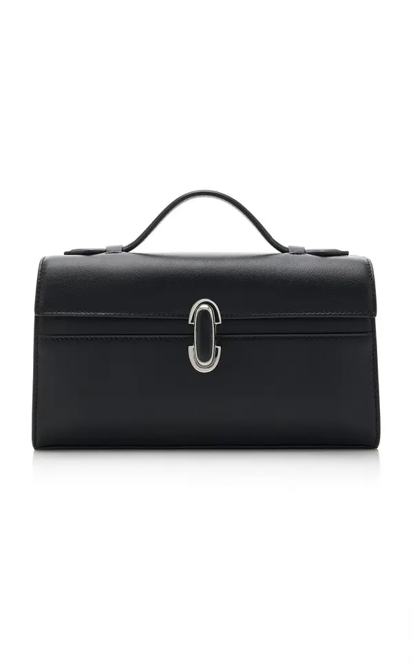 Savette Symmetry Leather Pochette - Black