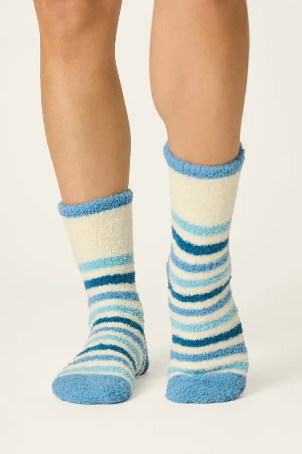 PJ Salvage Hannukah Stripes & Orah Crew Socks