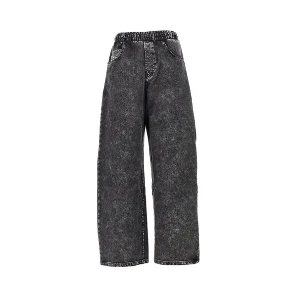 DIESEL® Denim Effect Relaxed Fit Weatpant - Grey