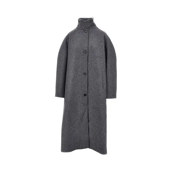 JIL SANDER Double Wool Oversized Coat
