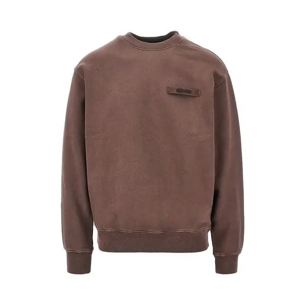Jacquemus Gro Grain' Crewneck Weathirt - Brown