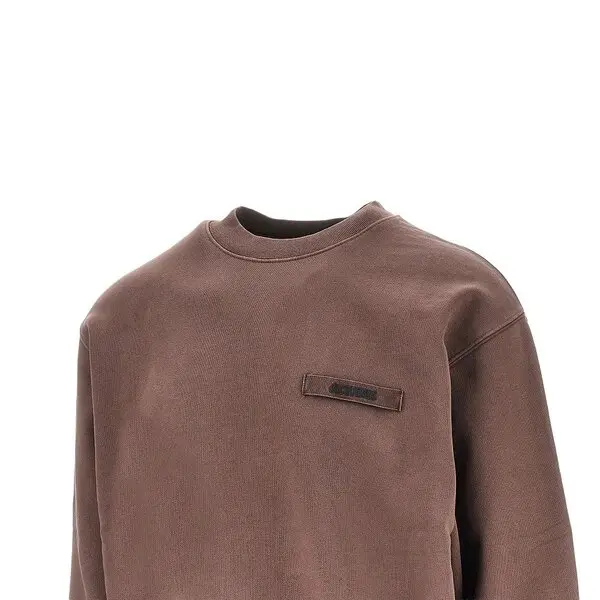 Jacquemus Gro Grain' Crewneck Weathirt - Brown