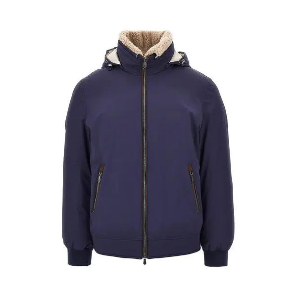 Brunello Cucinelli Stretch Nylon Down Jacket An - Blue