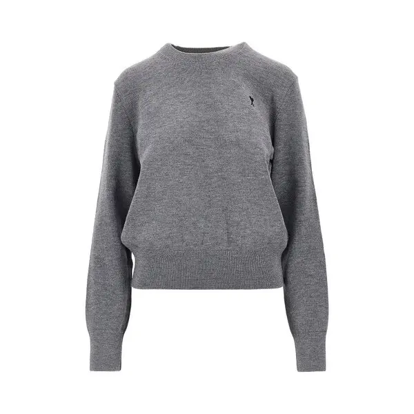 AMI Paris De Coeur Embroidery Crewneck Sweater