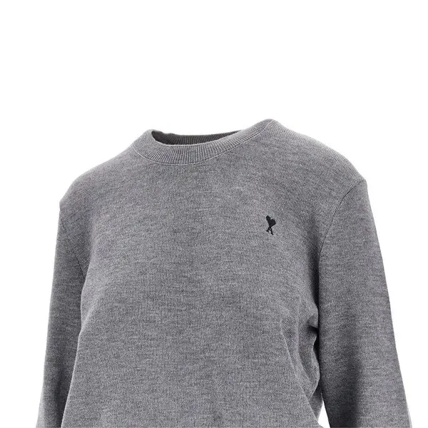AMI Paris De Coeur Embroidery Crewneck Sweater
