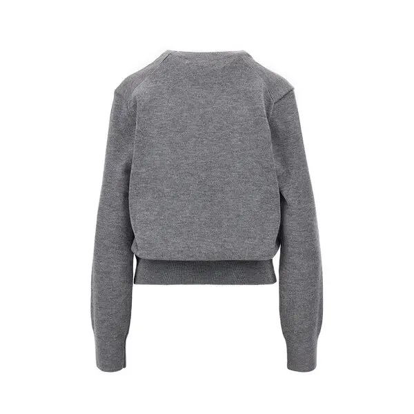 AMI Paris De Coeur Embroidery Crewneck Sweater